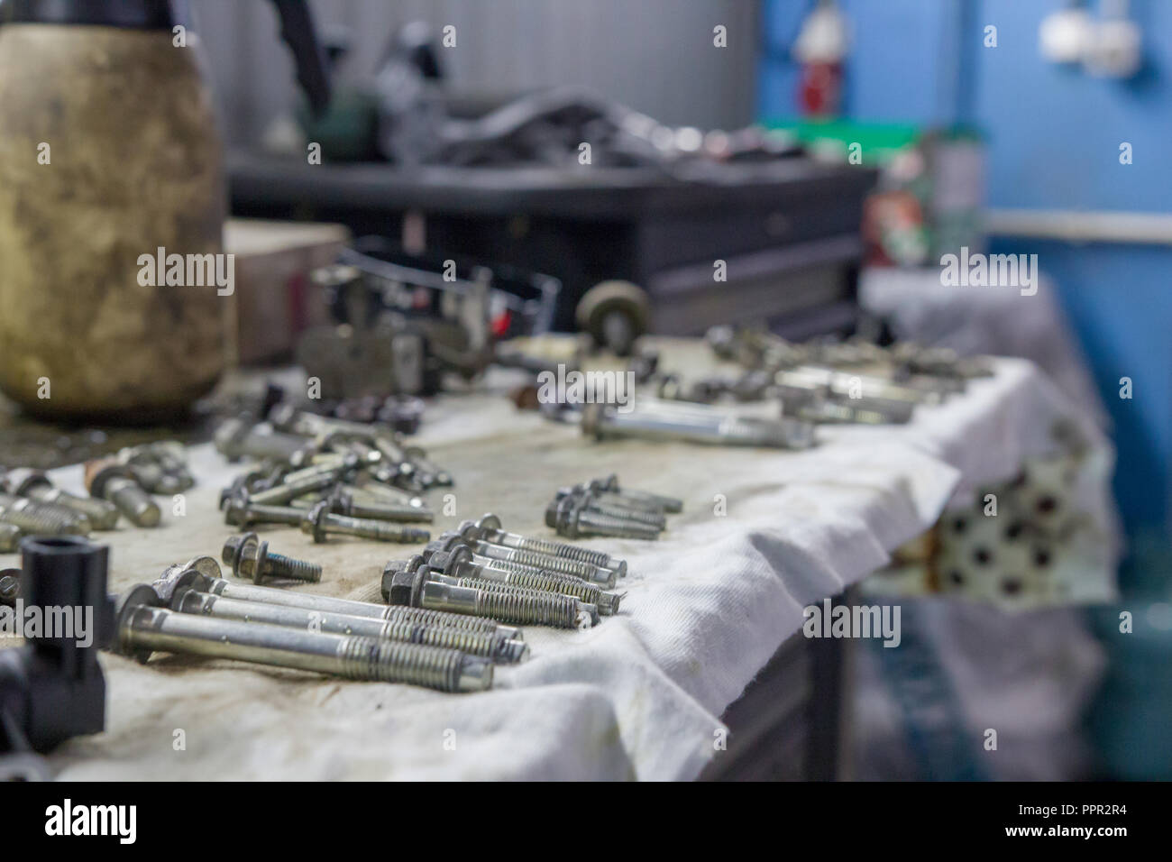 Closeup of container bolts hi-res stock photography and images - Alamy