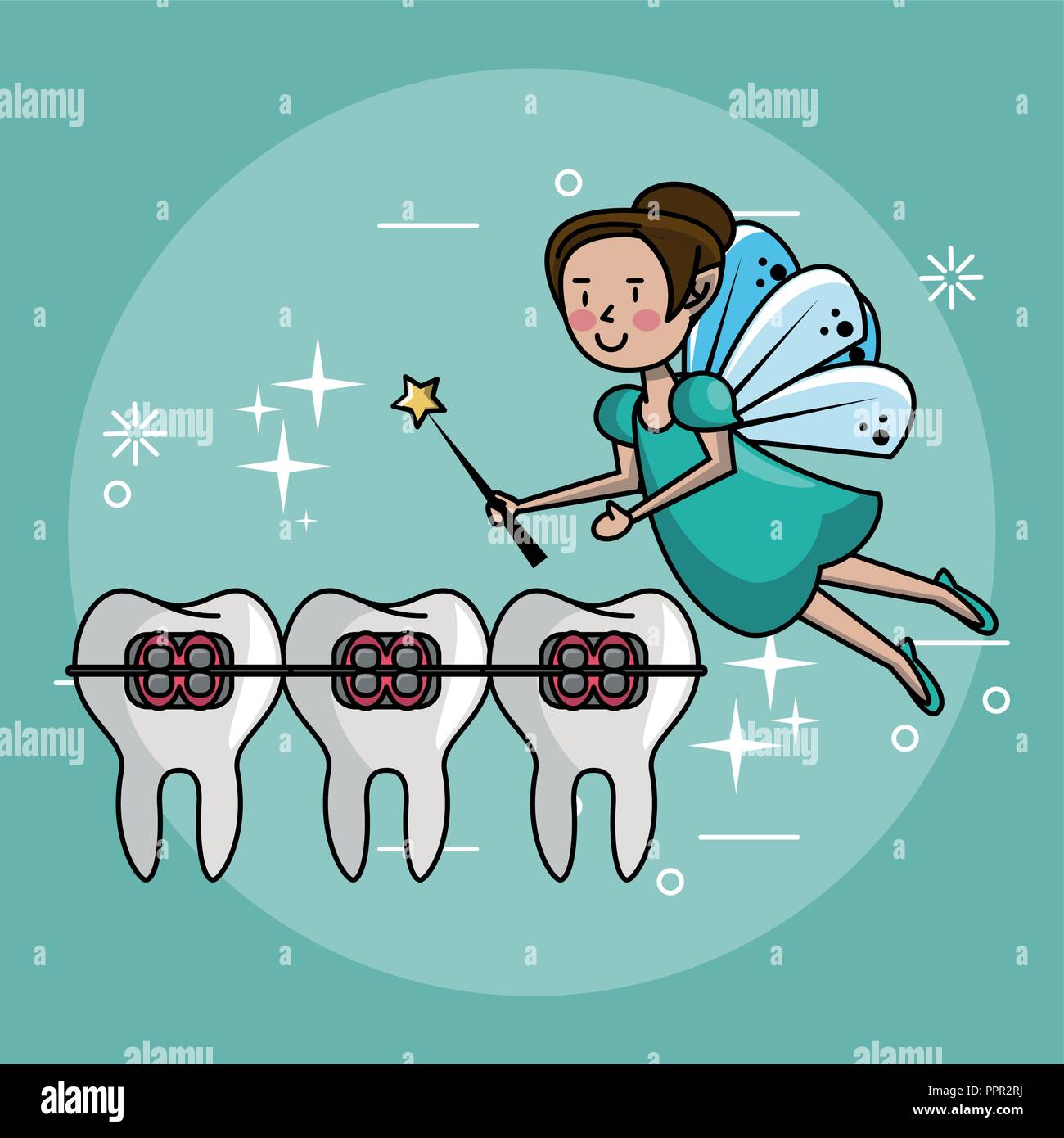 Tooth fairy and dental care Stock Vector Image & Art - Alamy