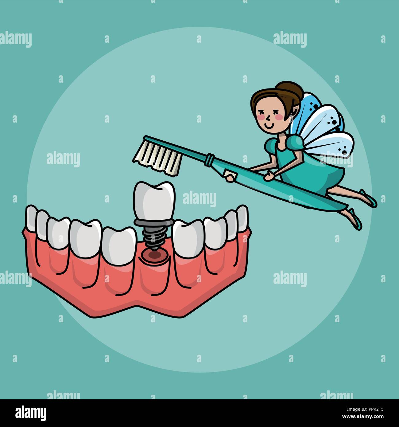 Tooth fairy and dental care Stock Vector Image & Art - Alamy