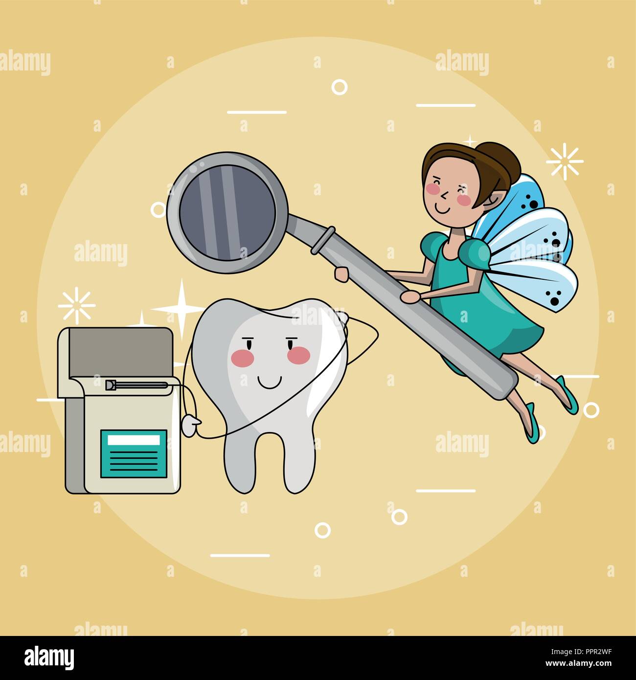 Tooth fairy and dental care Stock Vector Image & Art - Alamy