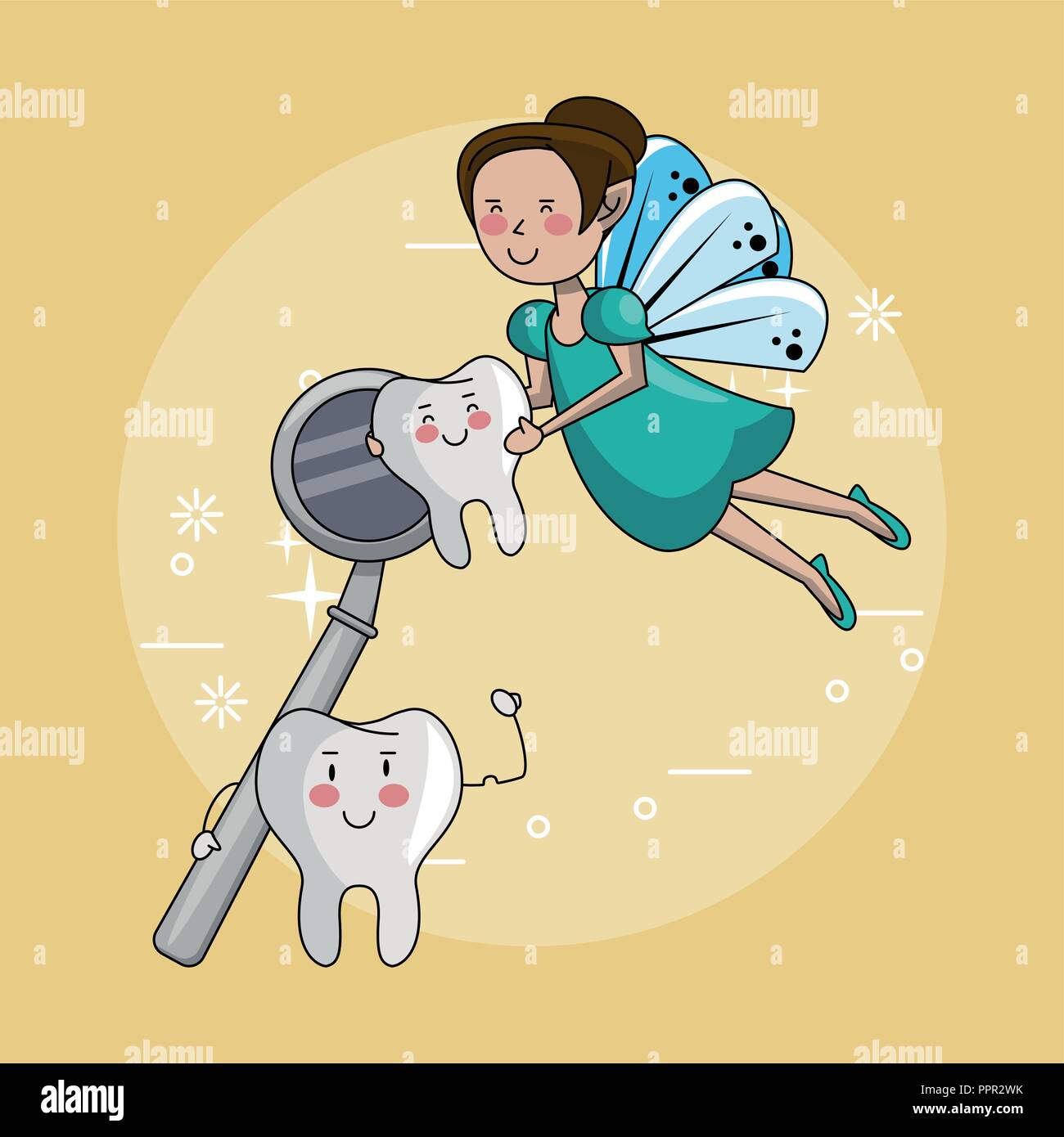 Tooth fairy and dental care Stock Vector Image & Art - Alamy