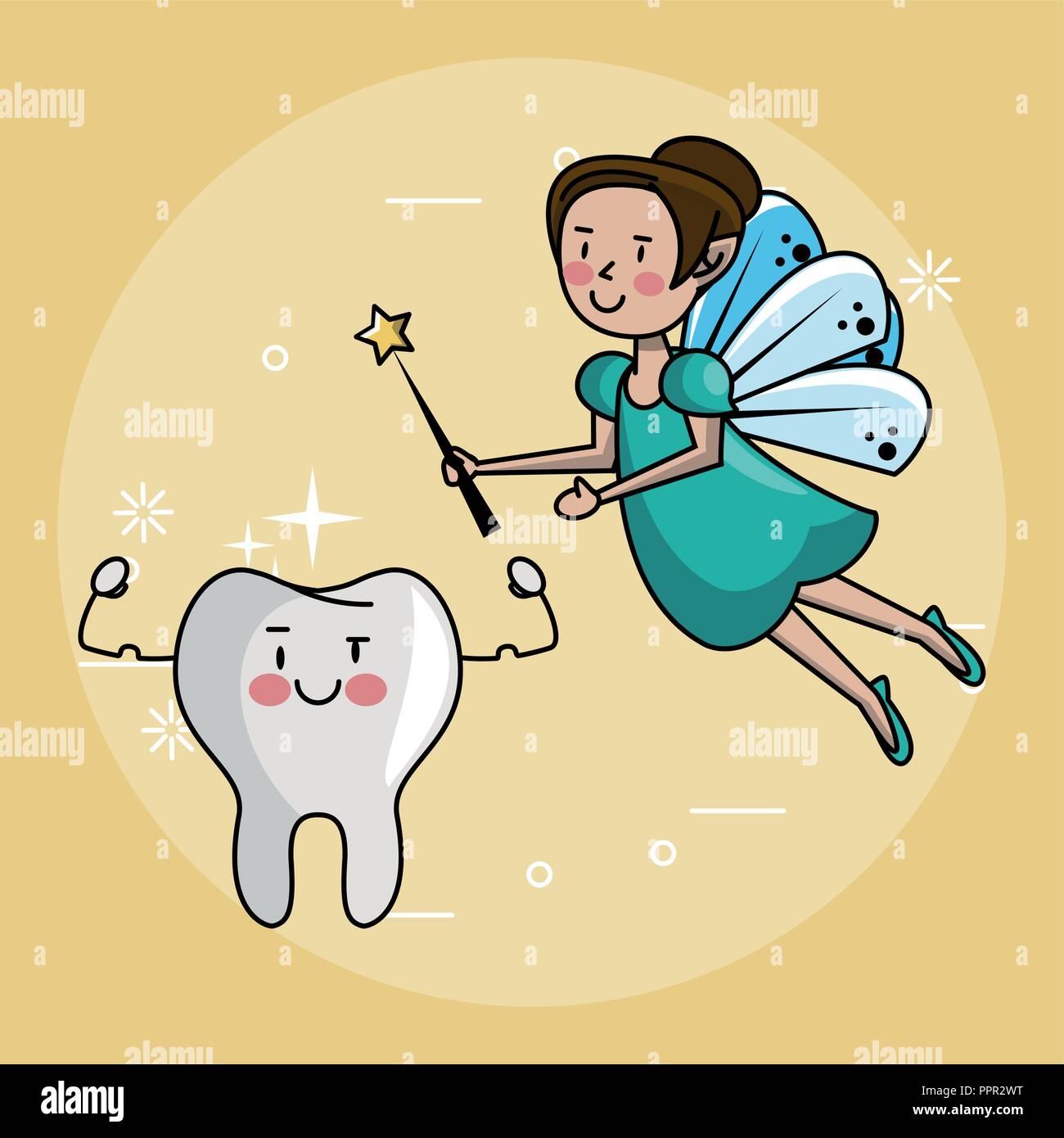 Tooth fairy and dental care Stock Vector Image & Art - Alamy