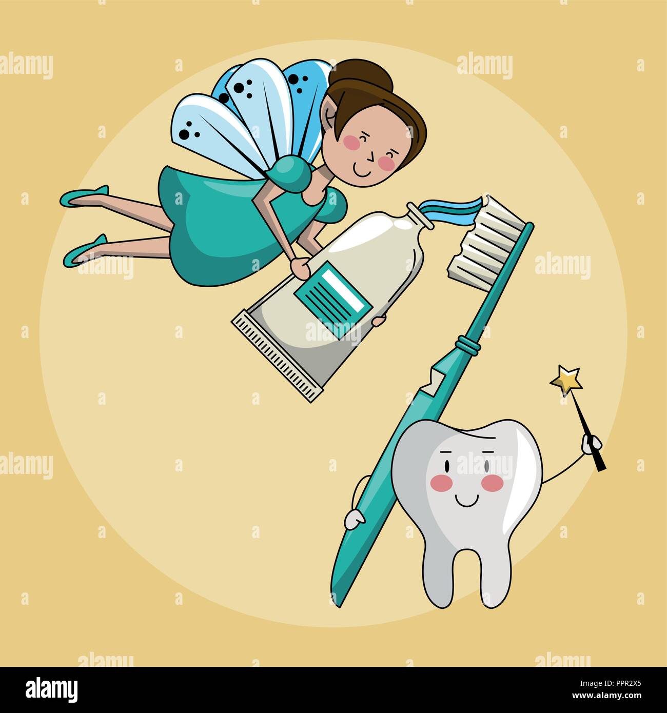 Tooth fairy and dental care Stock Vector Image & Art - Alamy