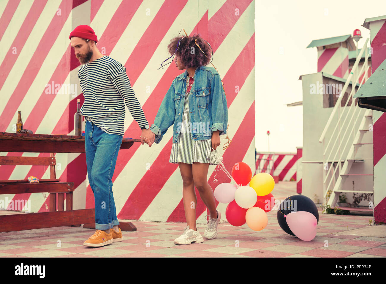 Exhausted woman at party hi-res stock photography and images - Alamy