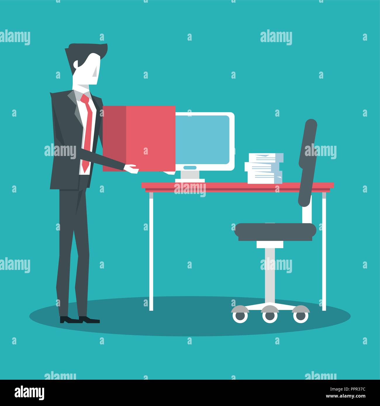 Businessman working avatar Stock Vector Image & Art - Alamy