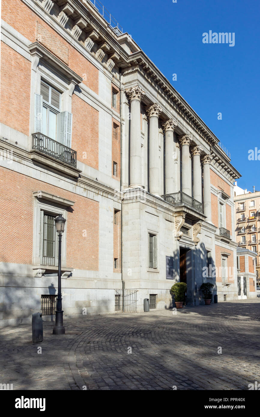 MADRID, SPAIN - JANUARY 22, 2018: Facade of Museum of the Prado in City ...