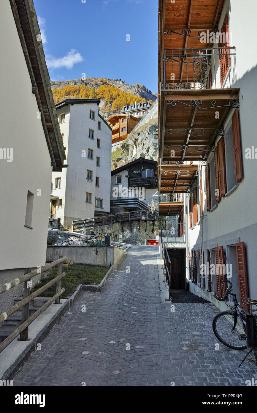 Zermatt Street Switzerland Stock Photos & Zermatt Street Switzerland ...