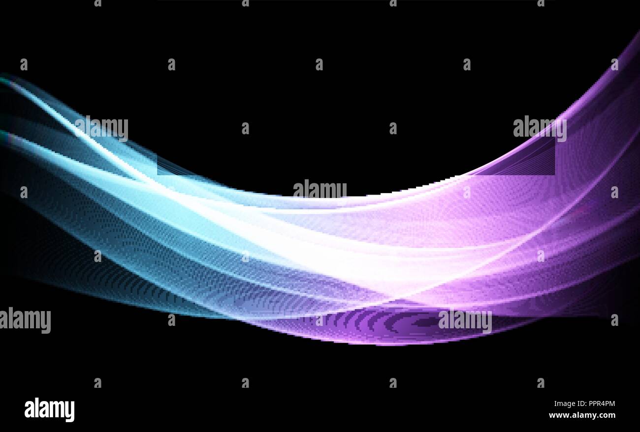 Vector Abstract shiny color blue wave design element Stock Vector Image ...