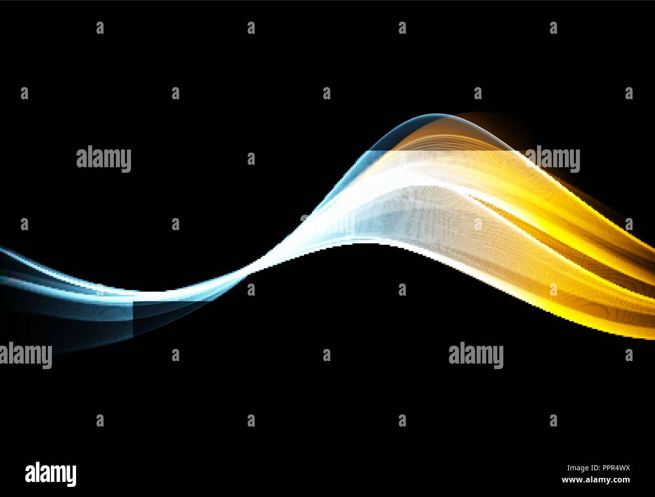 Vector Abstract shiny color wave design element Stock Vector Image ...