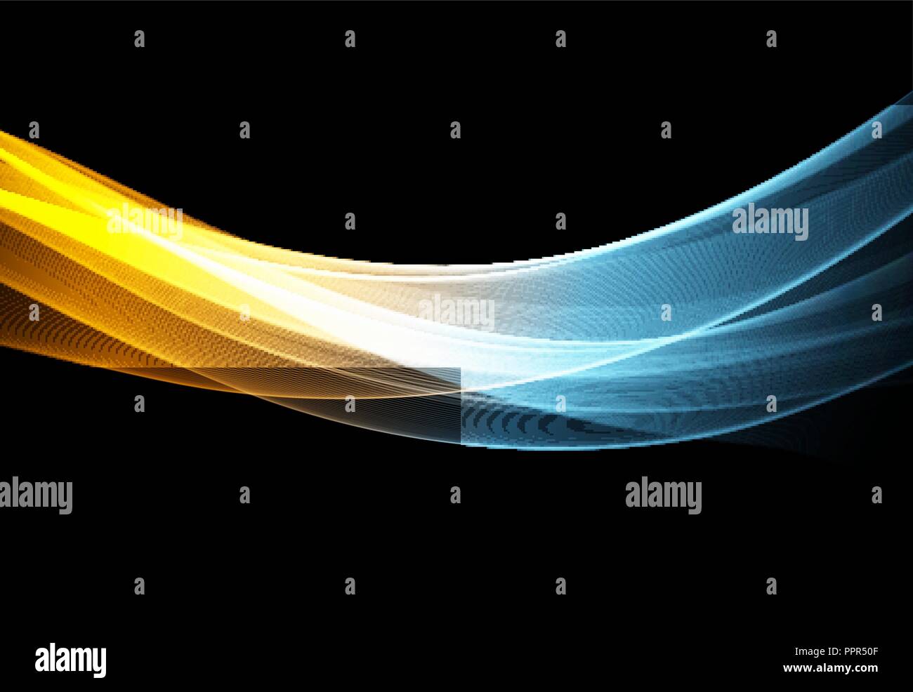 Vector Abstract shiny color wave design element Stock Vector Image ...