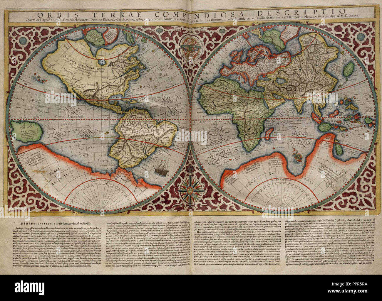 Terra Australis occupies a large part of the southern hemisphere. 1587 ...