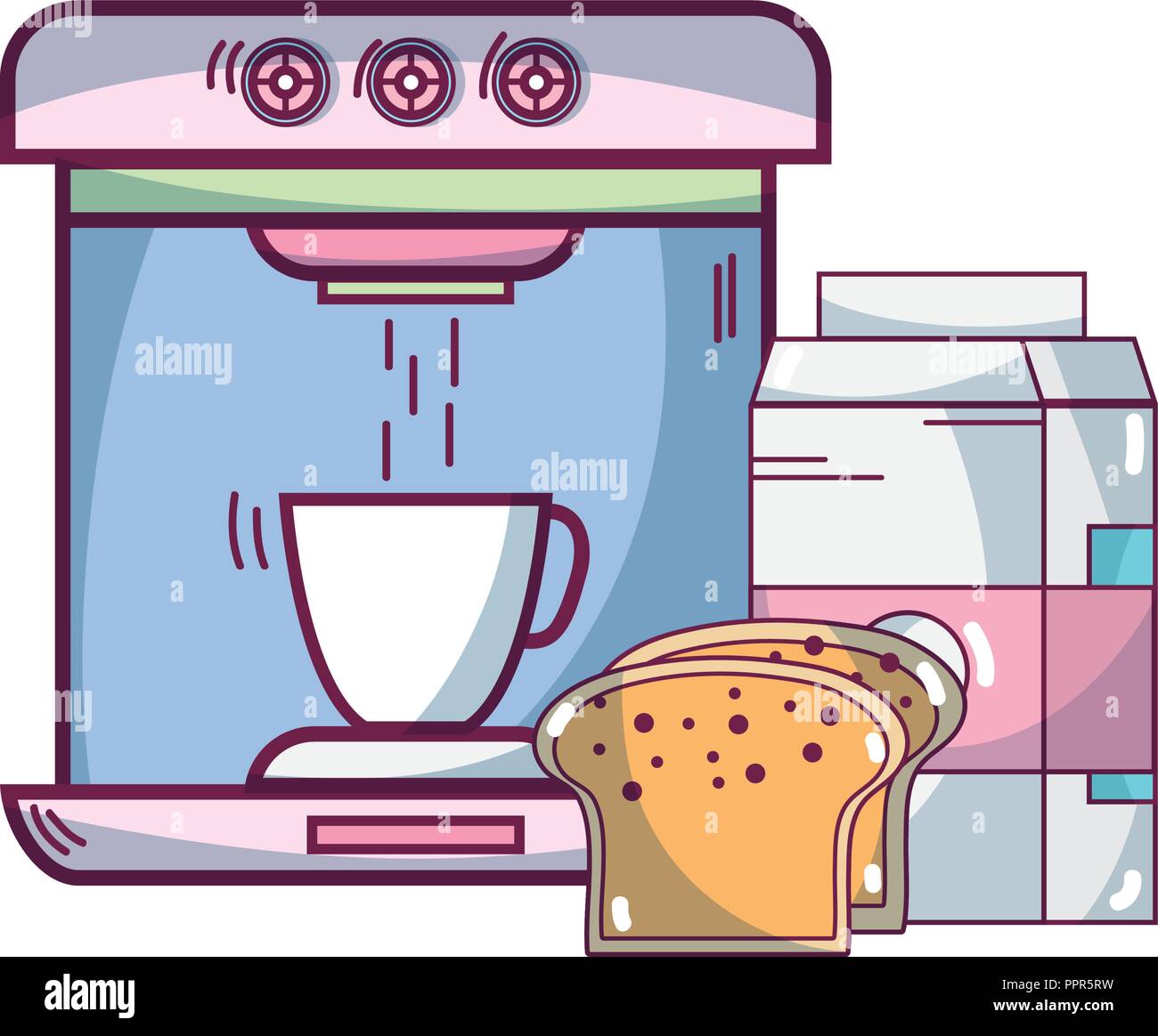 Breakfast food cartoons Stock Vector Image & Art - Alamy