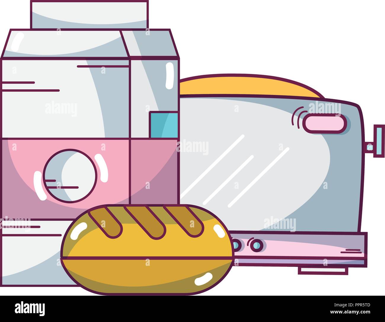 Breakfast food cartoons Stock Vector Image & Art - Alamy