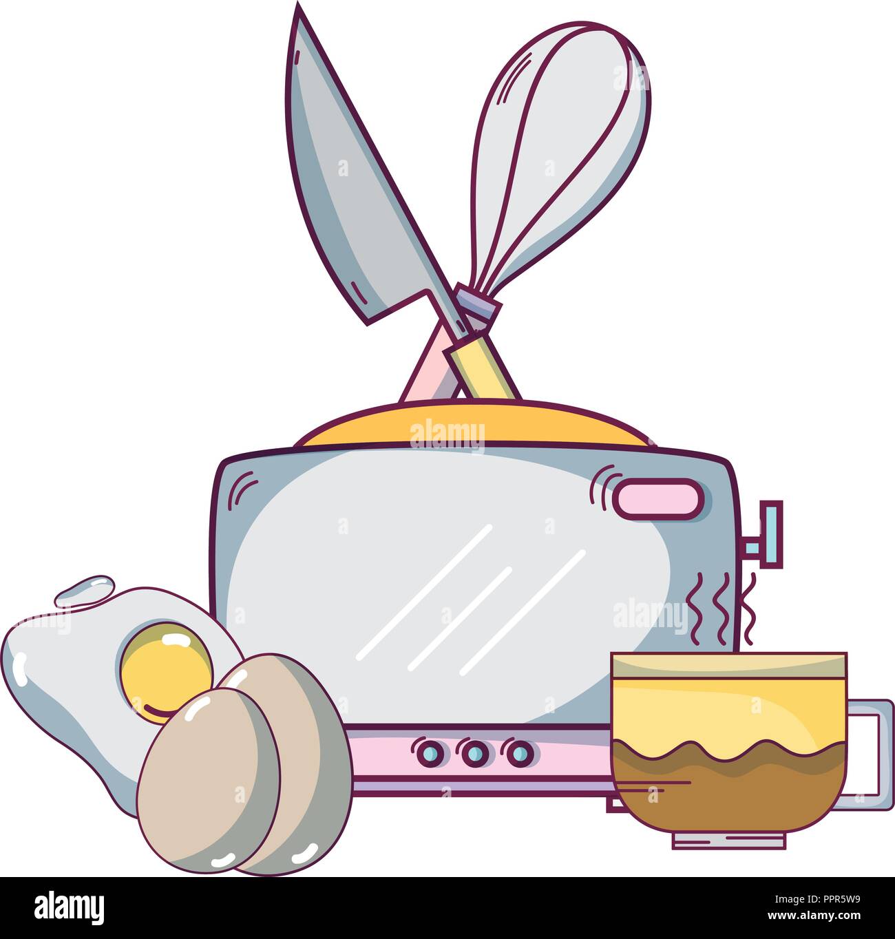 Breakfast food cartoons Stock Vector Image & Art - Alamy