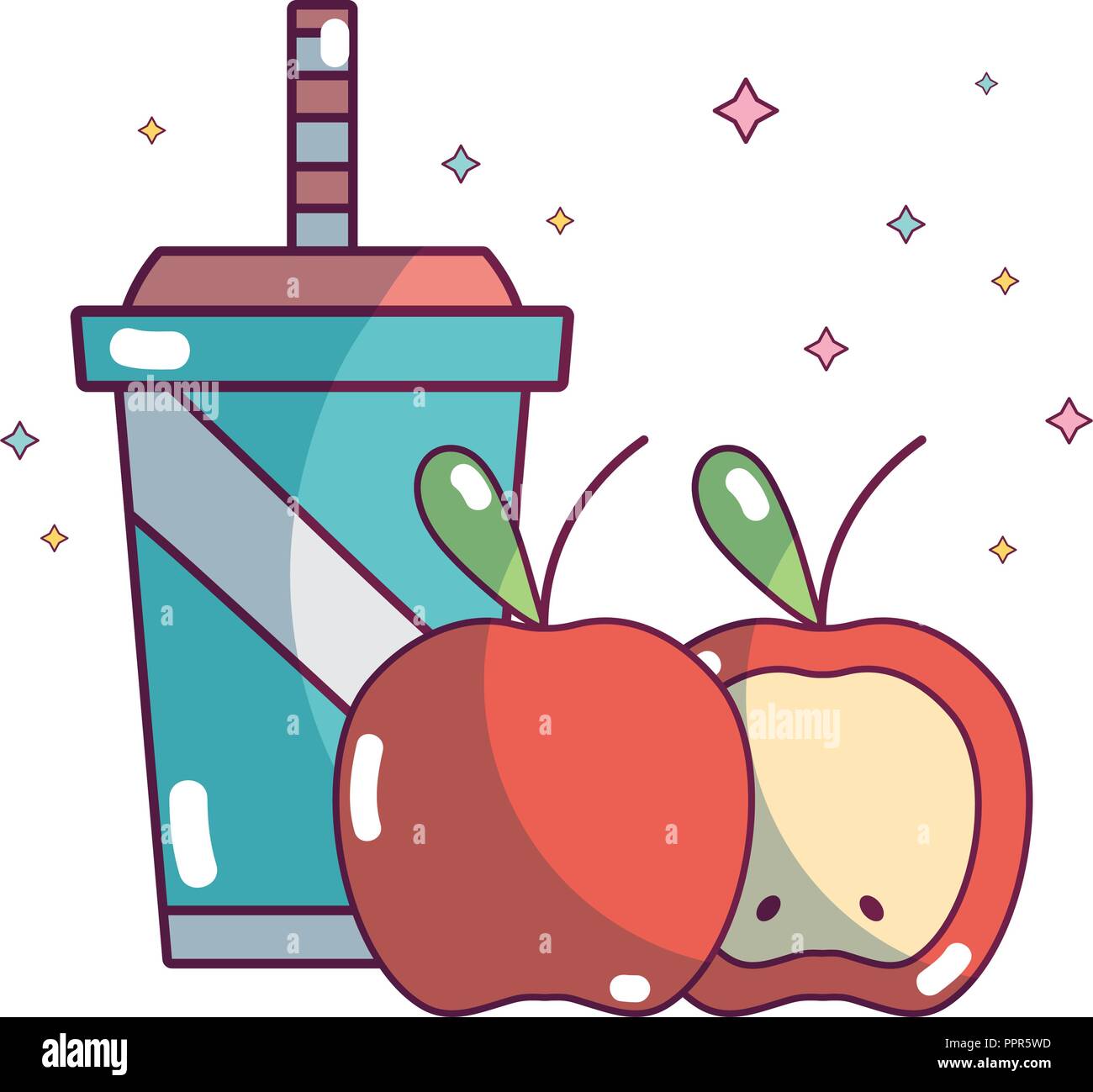 Fruit smoothie cartoon Stock Vector Image & Art - Alamy