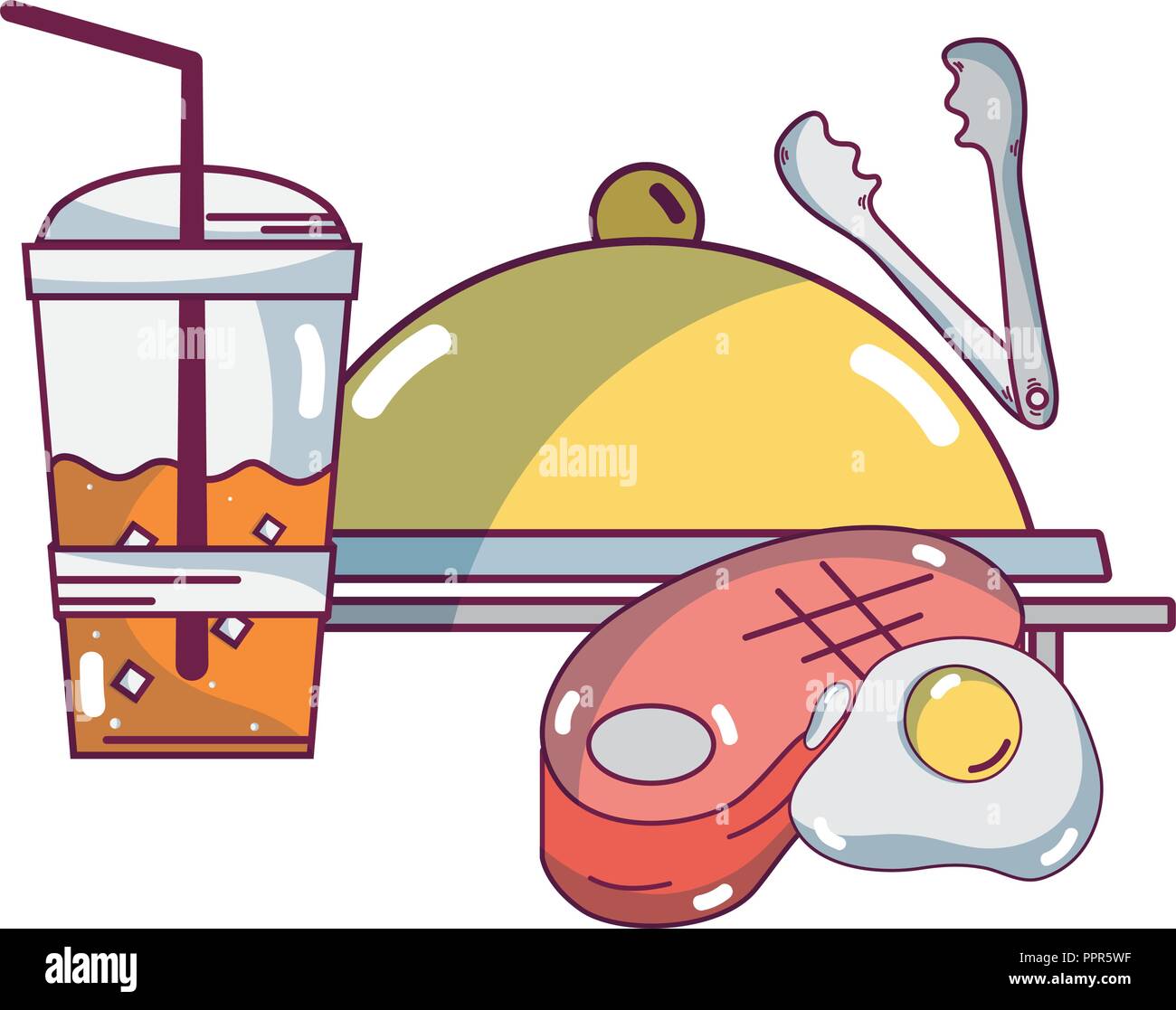 Breakfast food cartoons Stock Vector Image & Art - Alamy