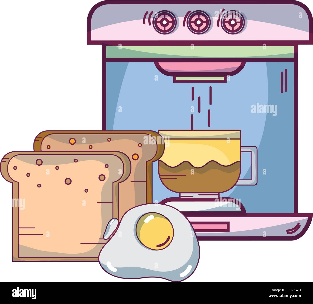 Breakfast food cartoons Stock Vector Image & Art - Alamy