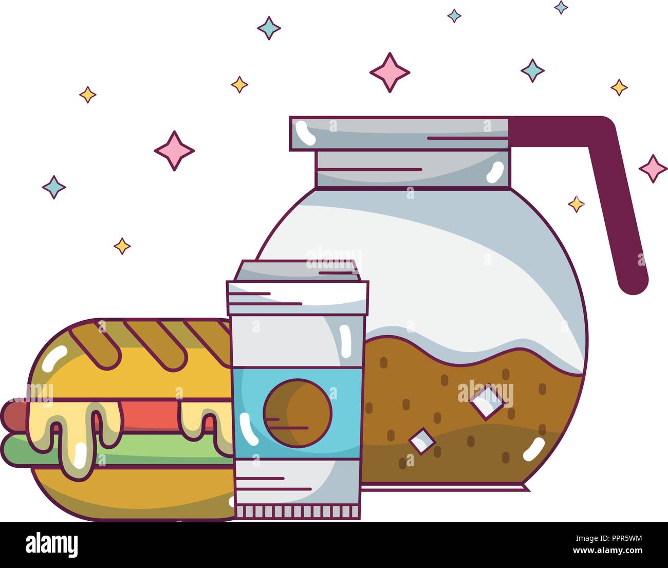 Breakfast food cartoons Stock Vector Image & Art - Alamy