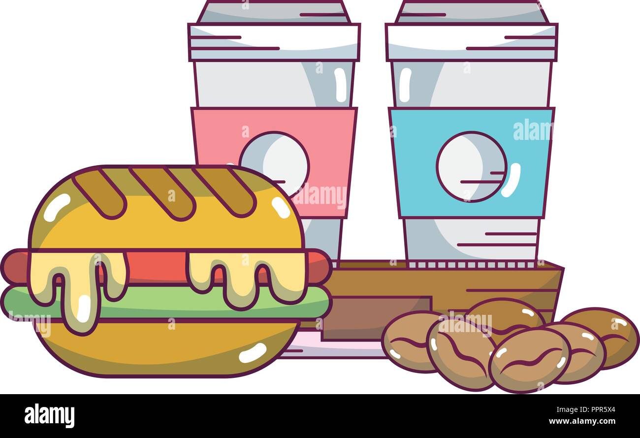 Breakfast food cartoons Stock Vector Image & Art - Alamy