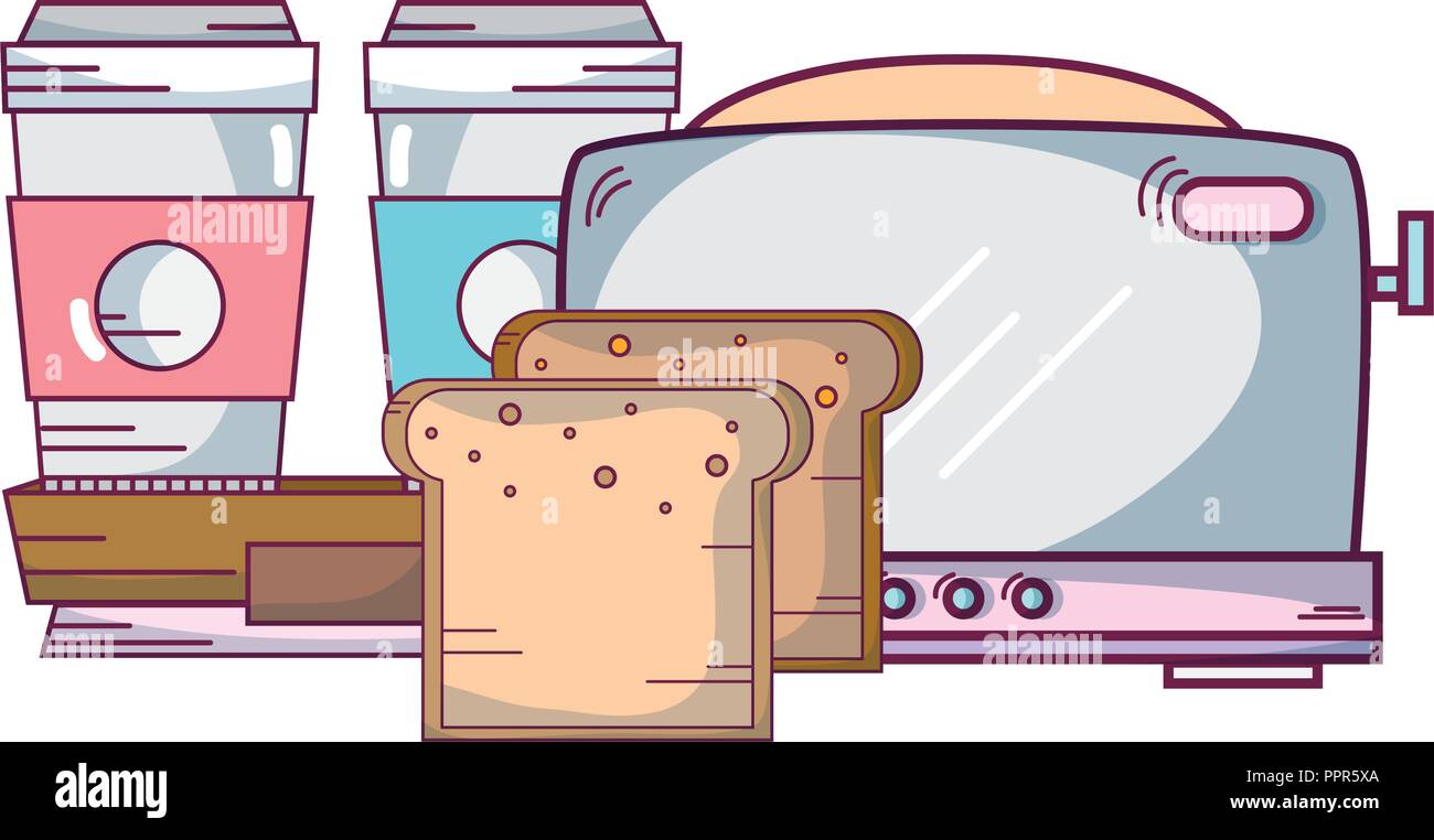 Breakfast food cartoons Stock Vector Image & Art - Alamy