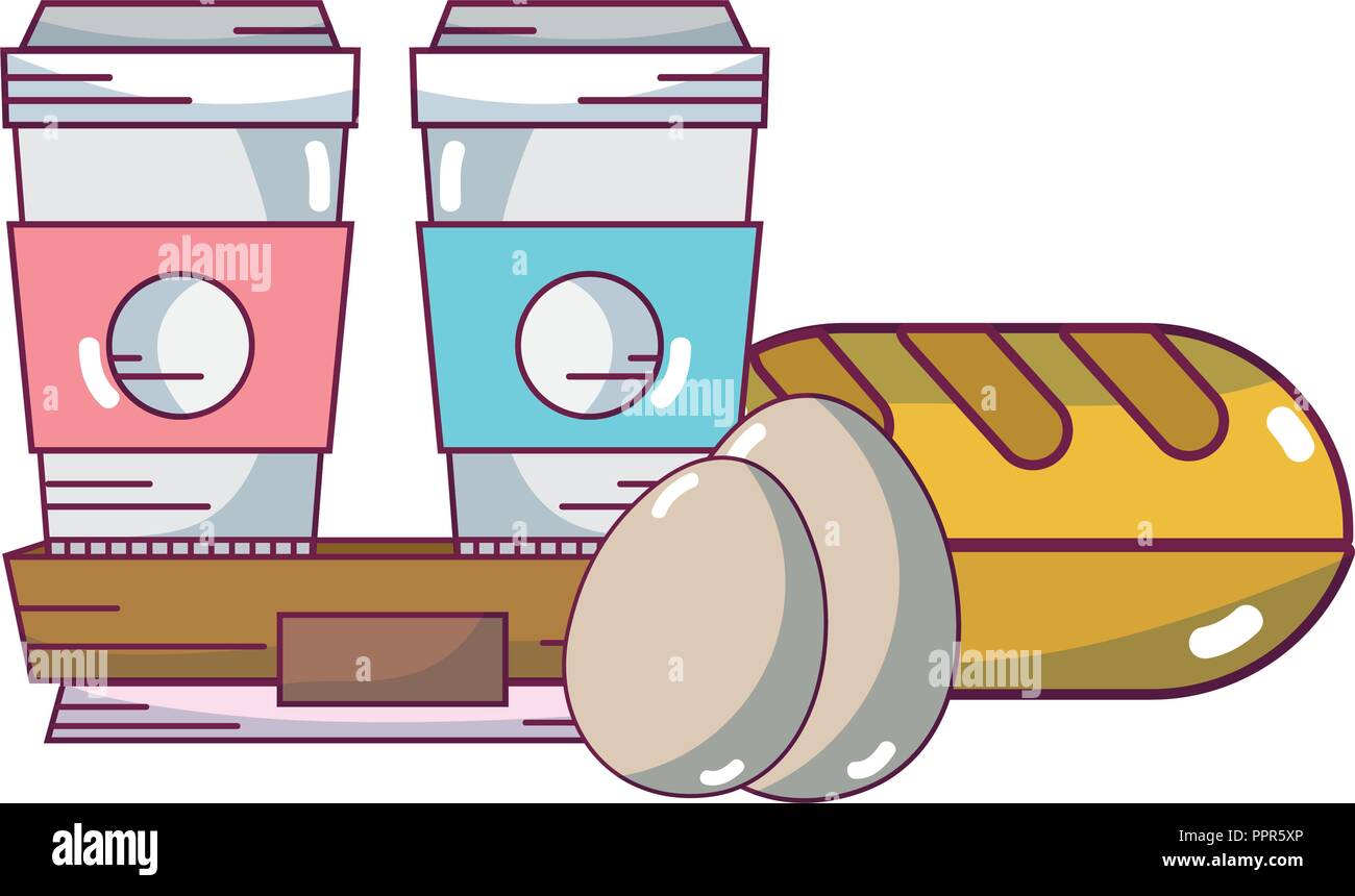 Breakfast food cartoons Stock Vector Image & Art - Alamy