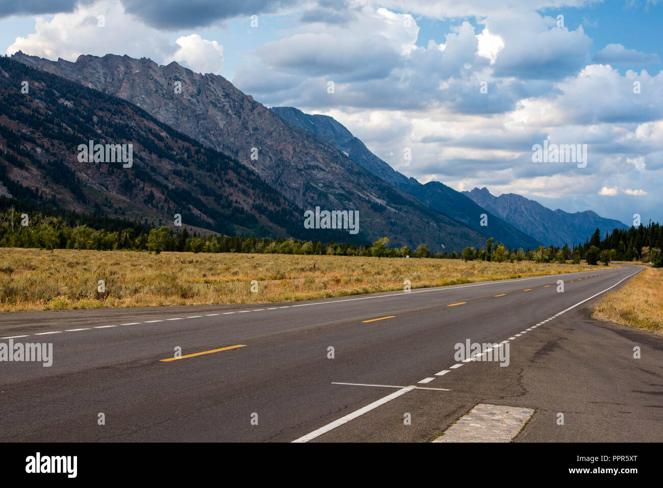 Landscape at Yellowstone & Jackson Hole Stock Photo - Alamy
