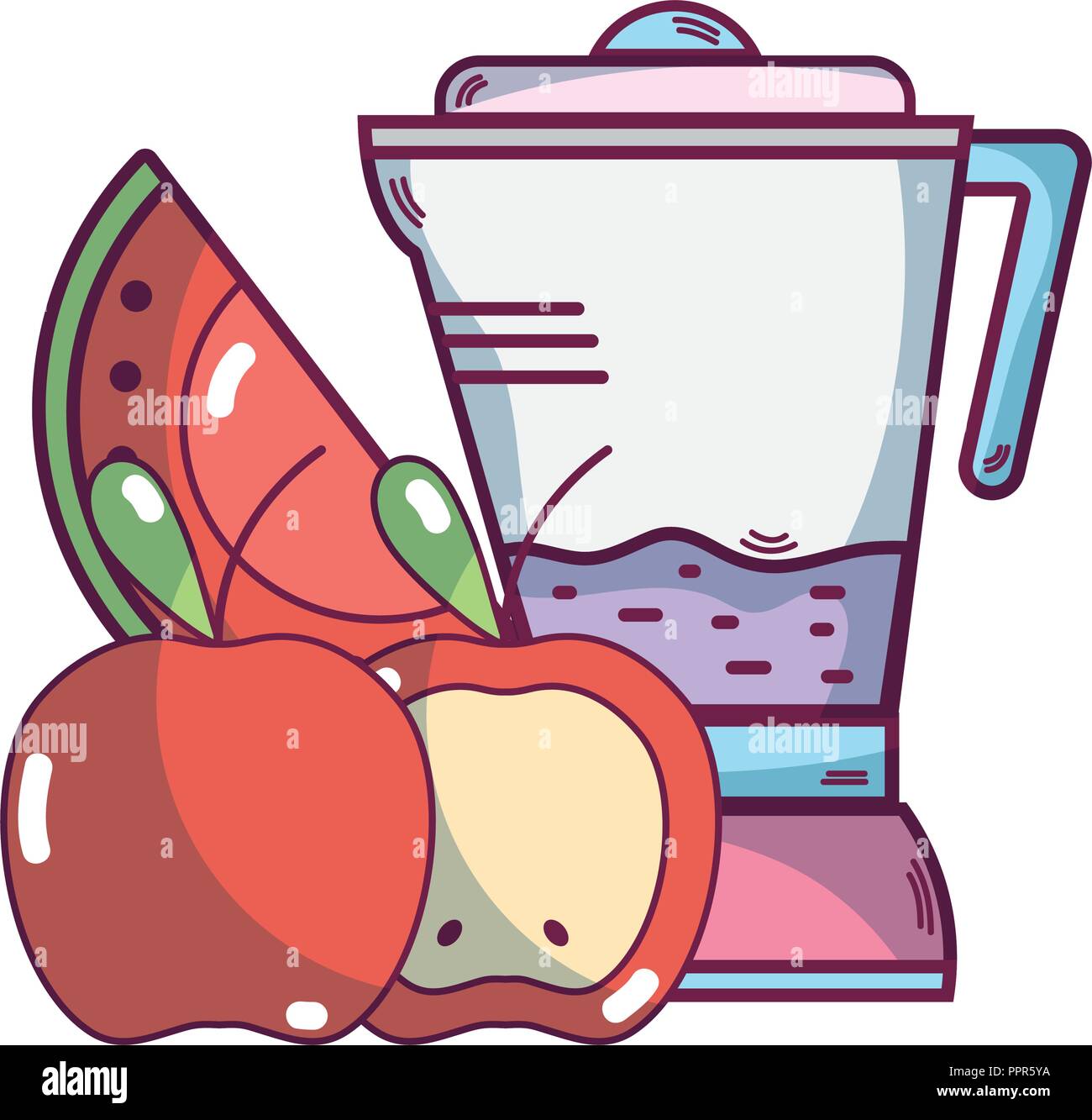 Fruit smoothie cartoon Stock Vector Image & Art - Alamy