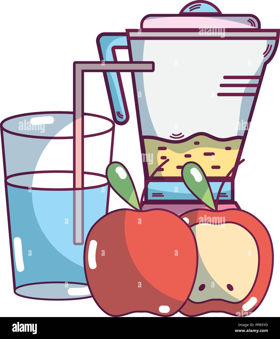 Fruit smoothie cartoon Stock Vector Image & Art - Alamy