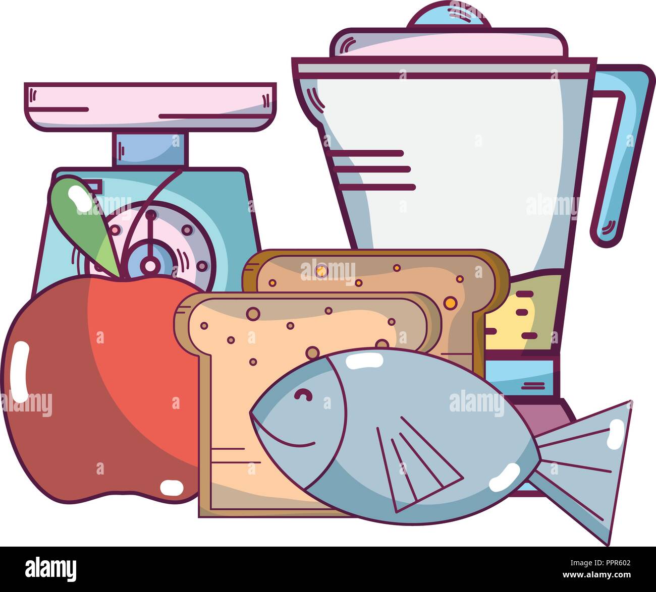Food and ingredients cartoons Stock Vector Image & Art - Alamy
