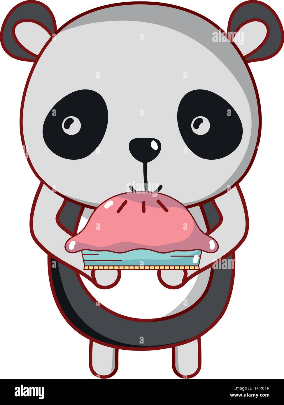 Panda and food Stock Vector Image & Art - Alamy