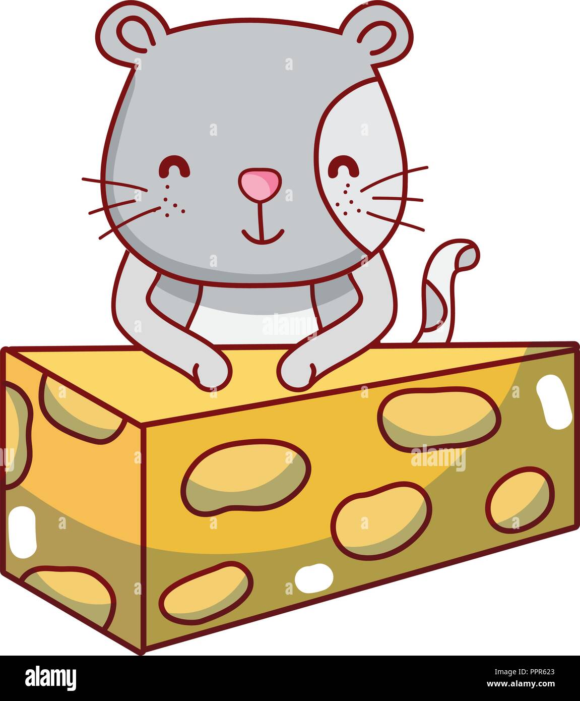 Cat cooking drawing Cut Out Stock Images & Pictures - Alamy