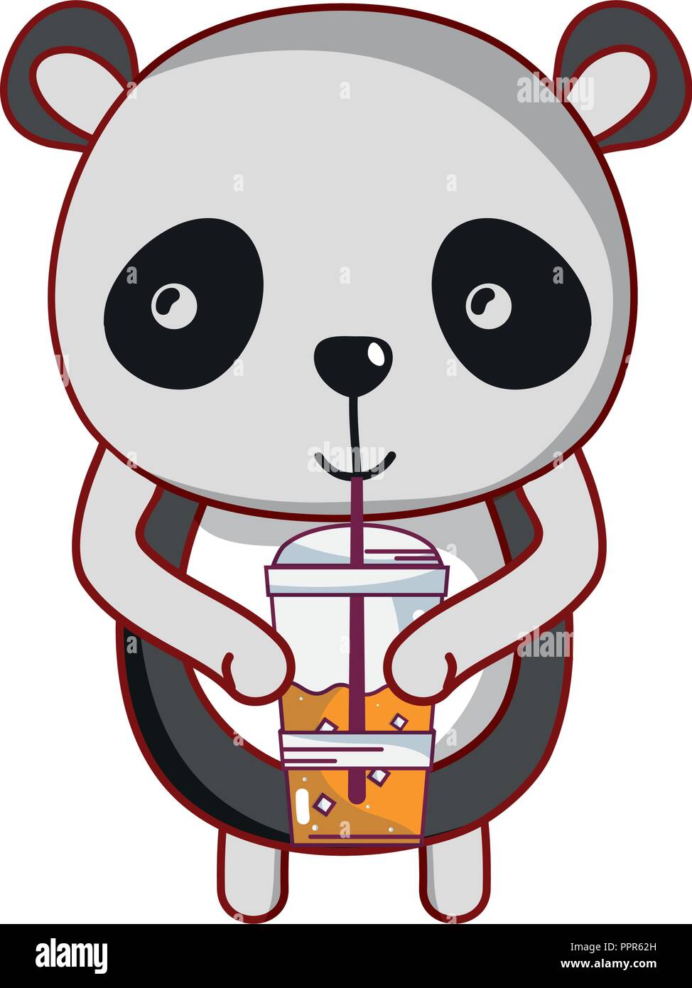 Panda and food Stock Vector Image & Art - Alamy
