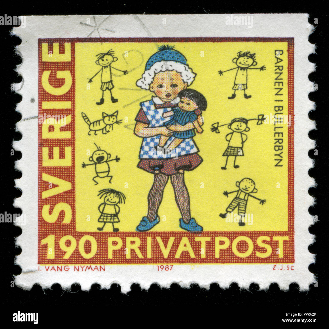 Stamp sweden post postage hi-res stock photography and images - Alamy