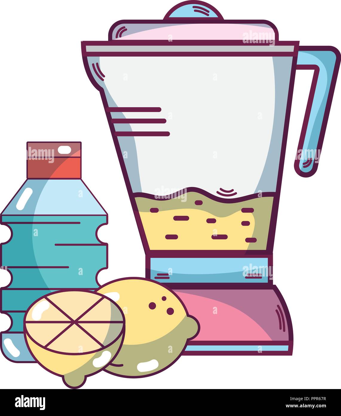 Smoothie fruit cartoon Stock Vector Image & Art - Alamy