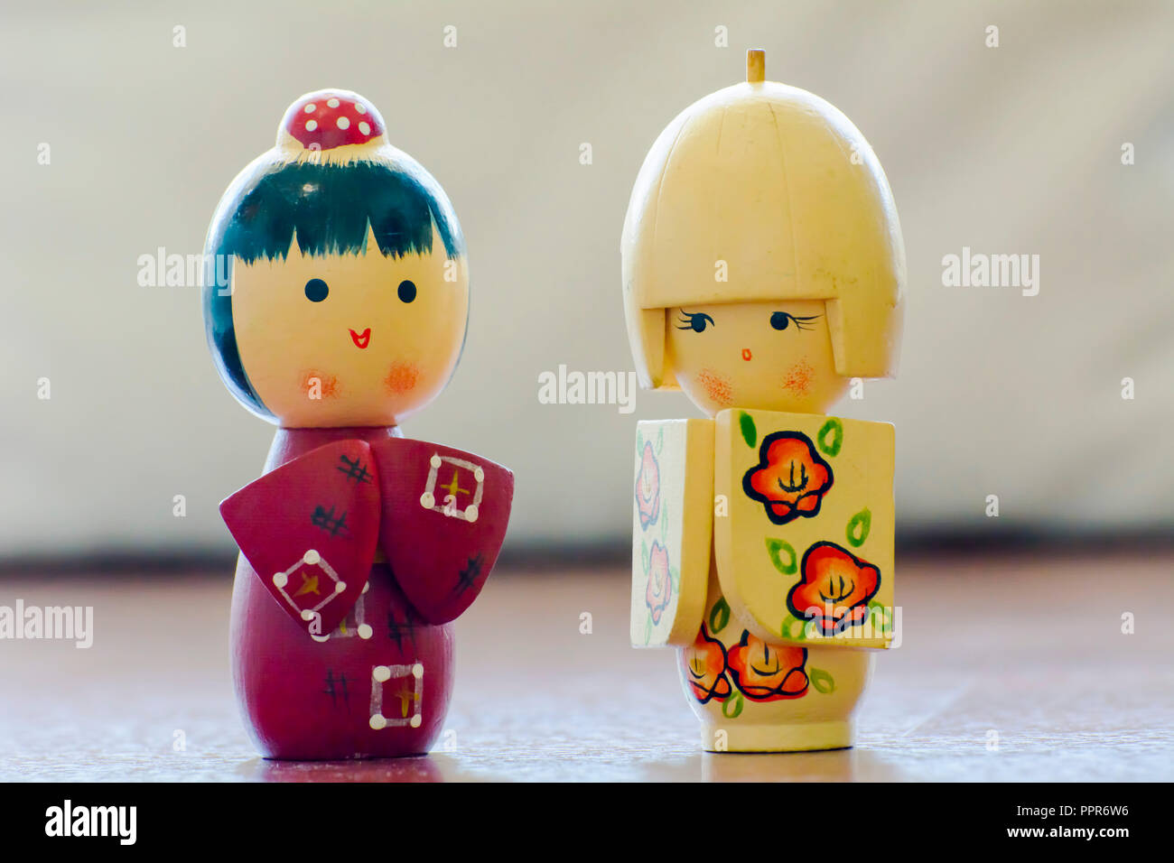 Light and shadow of Japanese dolls Stock Photo - Alamy