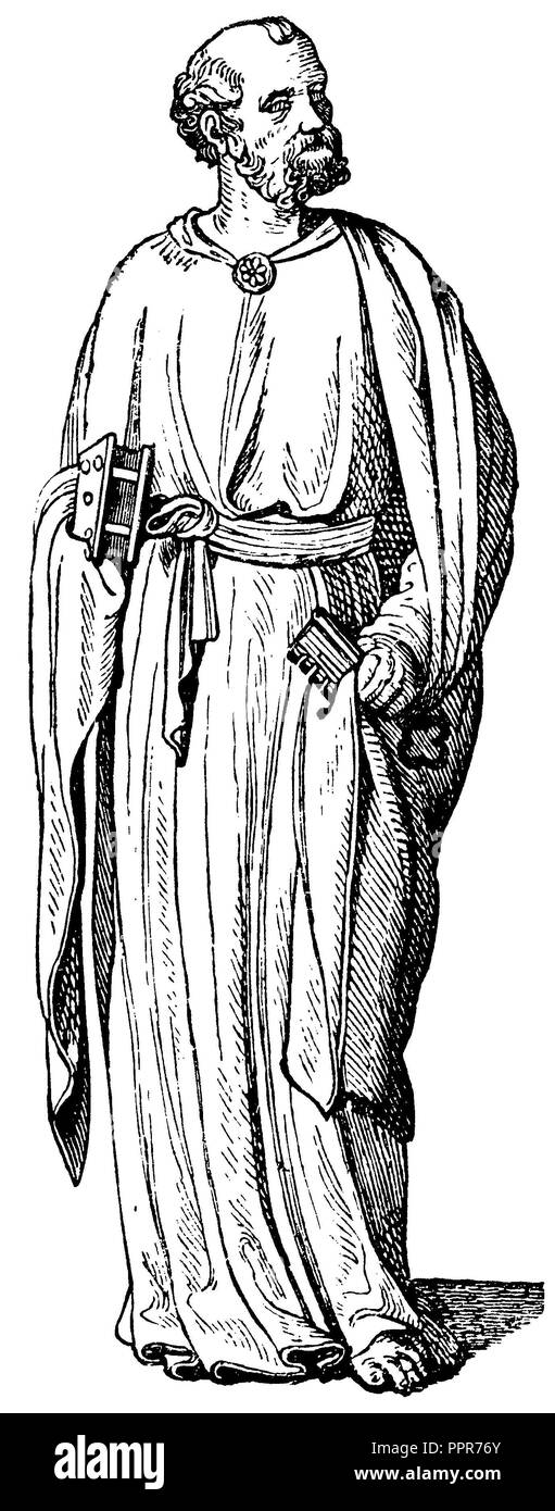 Peter the apostle Black and White Stock Photos & Images - Alamy