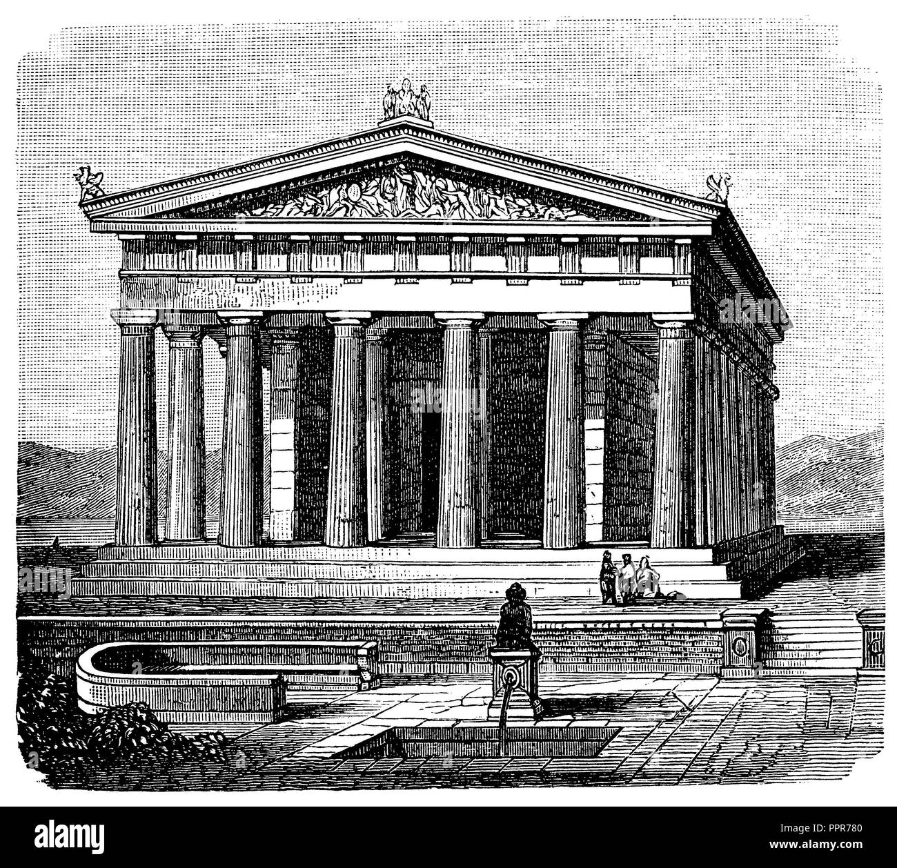 Temple of Panhellenic Zeus from Aegina Stock Photo - Alamy