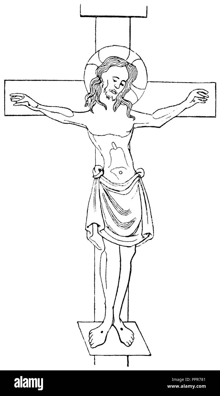 Jesus crucified woodcut hi-res stock photography and images - Alamy