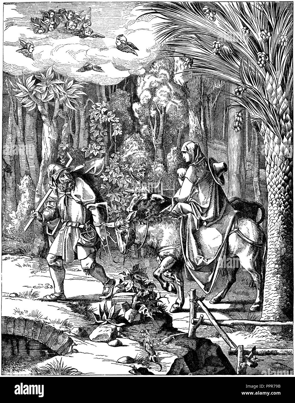 Flight to egypt Black and White Stock Photos & Images - Alamy