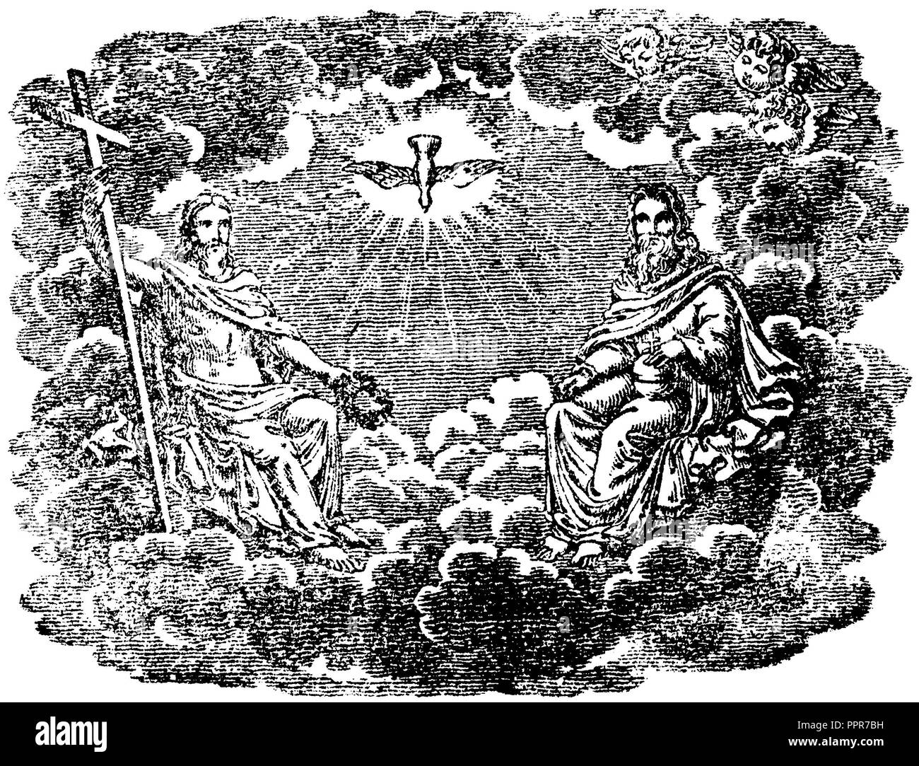 Old testament trinity Black and White Stock Photos & Images - Alamy