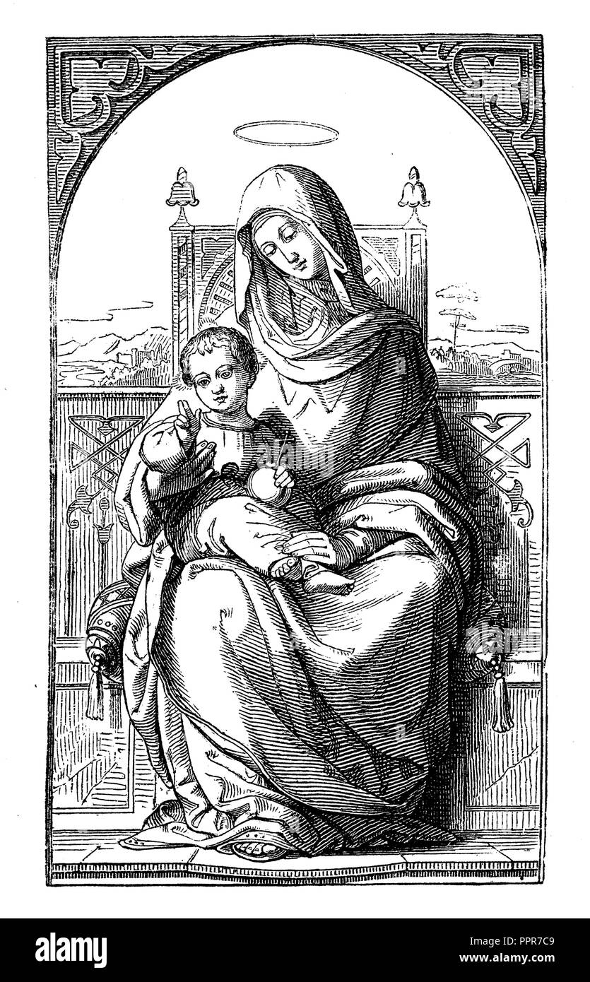 Maria and the child Cut Out Stock Images & Pictures - Alamy