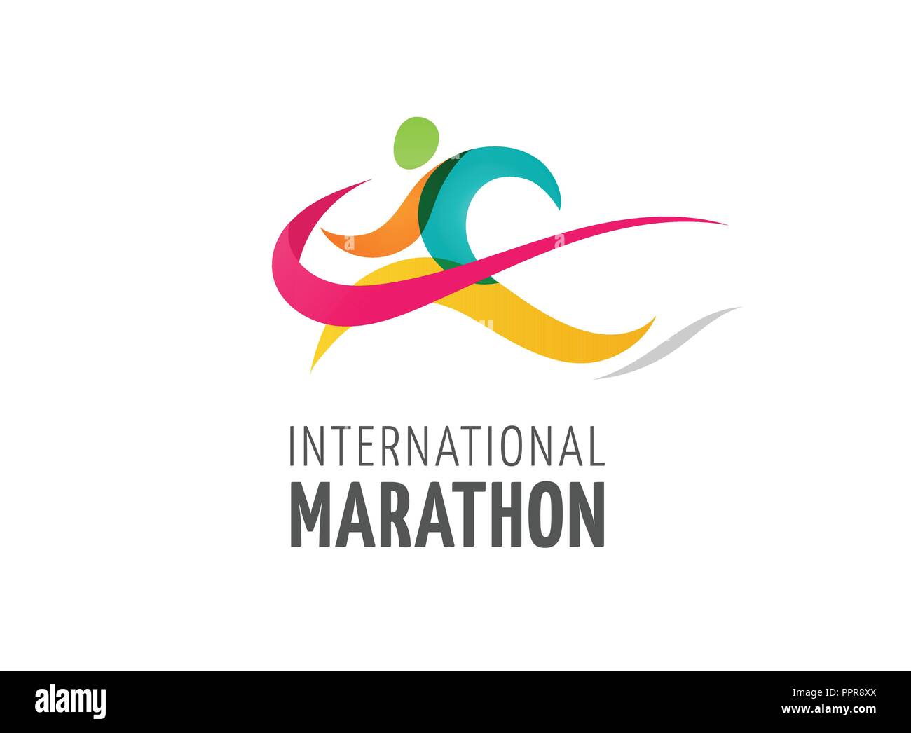 Marathon motion family Stock Vector Images - Alamy