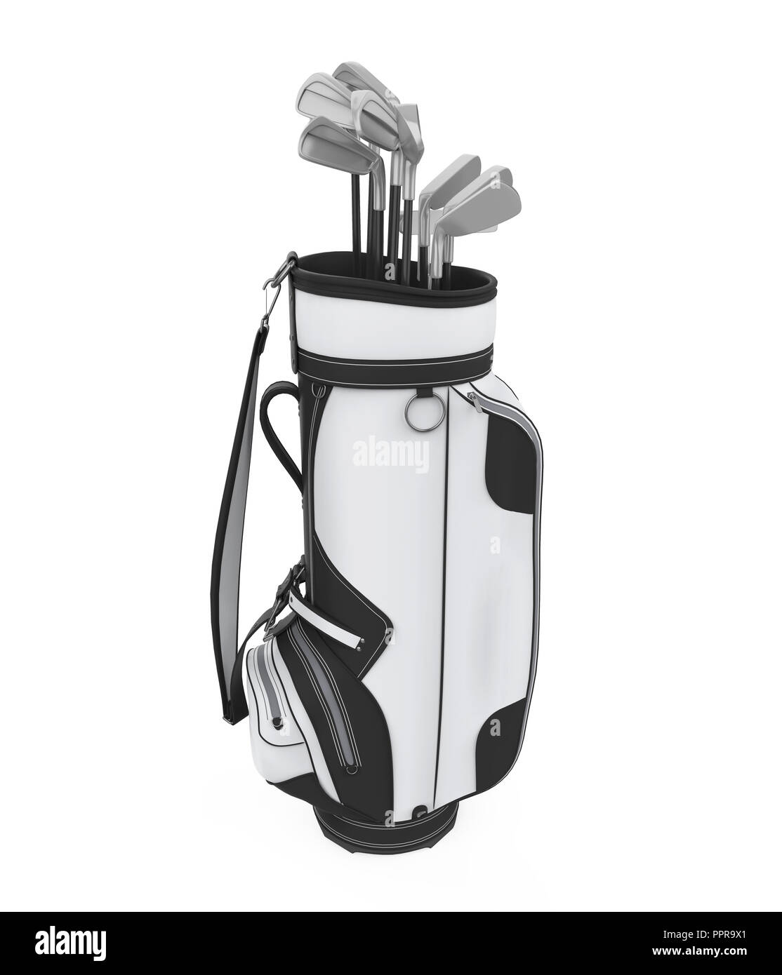 Golf Club Bag Isolated Stock Photo - Alamy