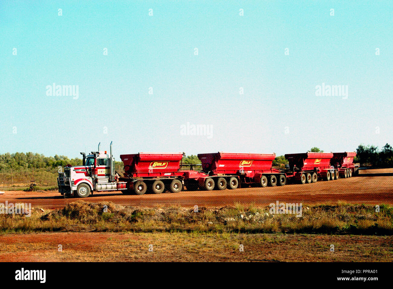 Road trains australia hi-res stock photography and images - Alamy