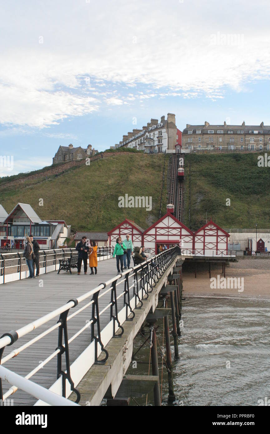 Saltburn lift sunset hi-res stock photography and images - Alamy