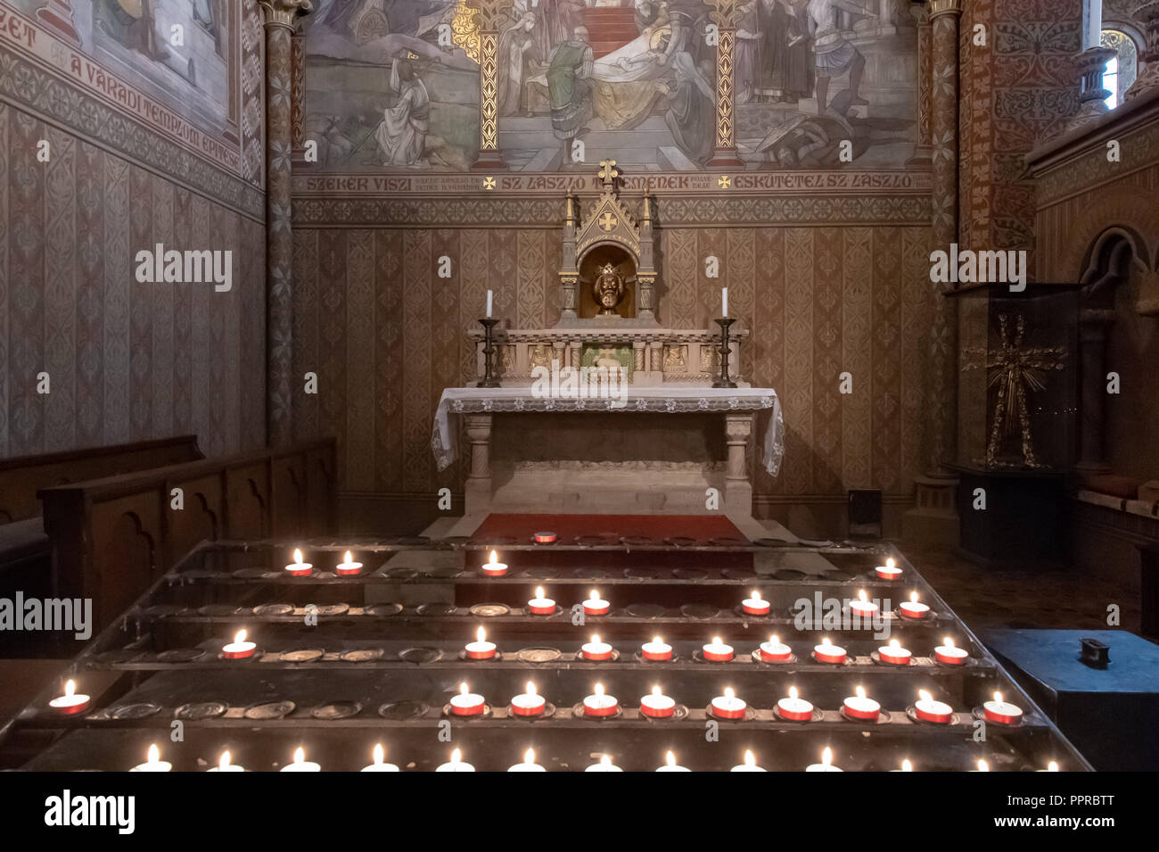 Interior of late Gothic-style Matthias Church in Budapest, Hungary ...