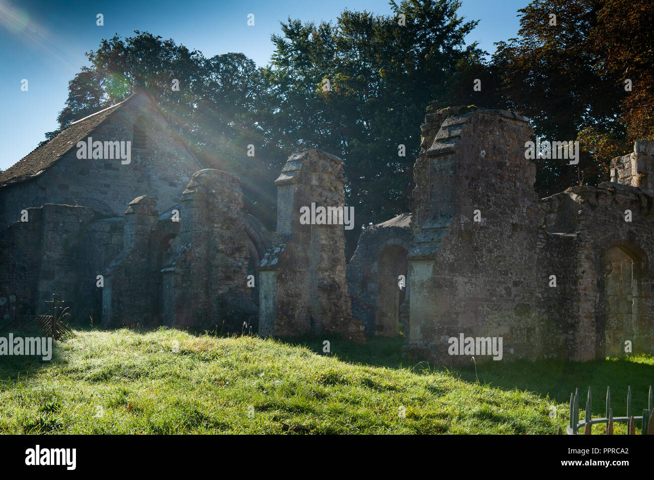 Old St Leonards Church, Sutton Veny, Wiltshire, Uk Stock Photo - Alamy