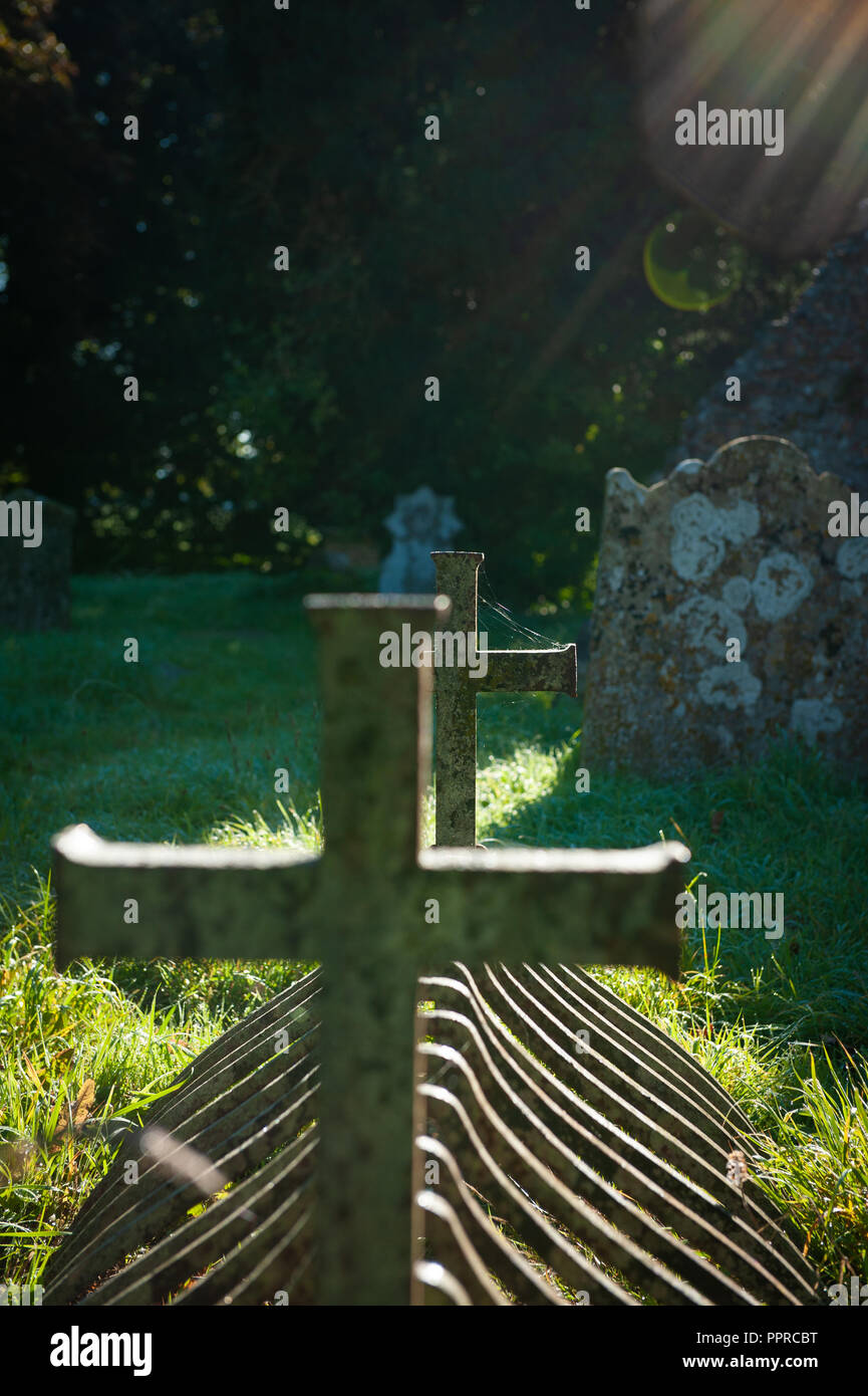 Unusual 'Mortsafe' at Old St Leonards Church, Sutton Veny, Wiltshire ...