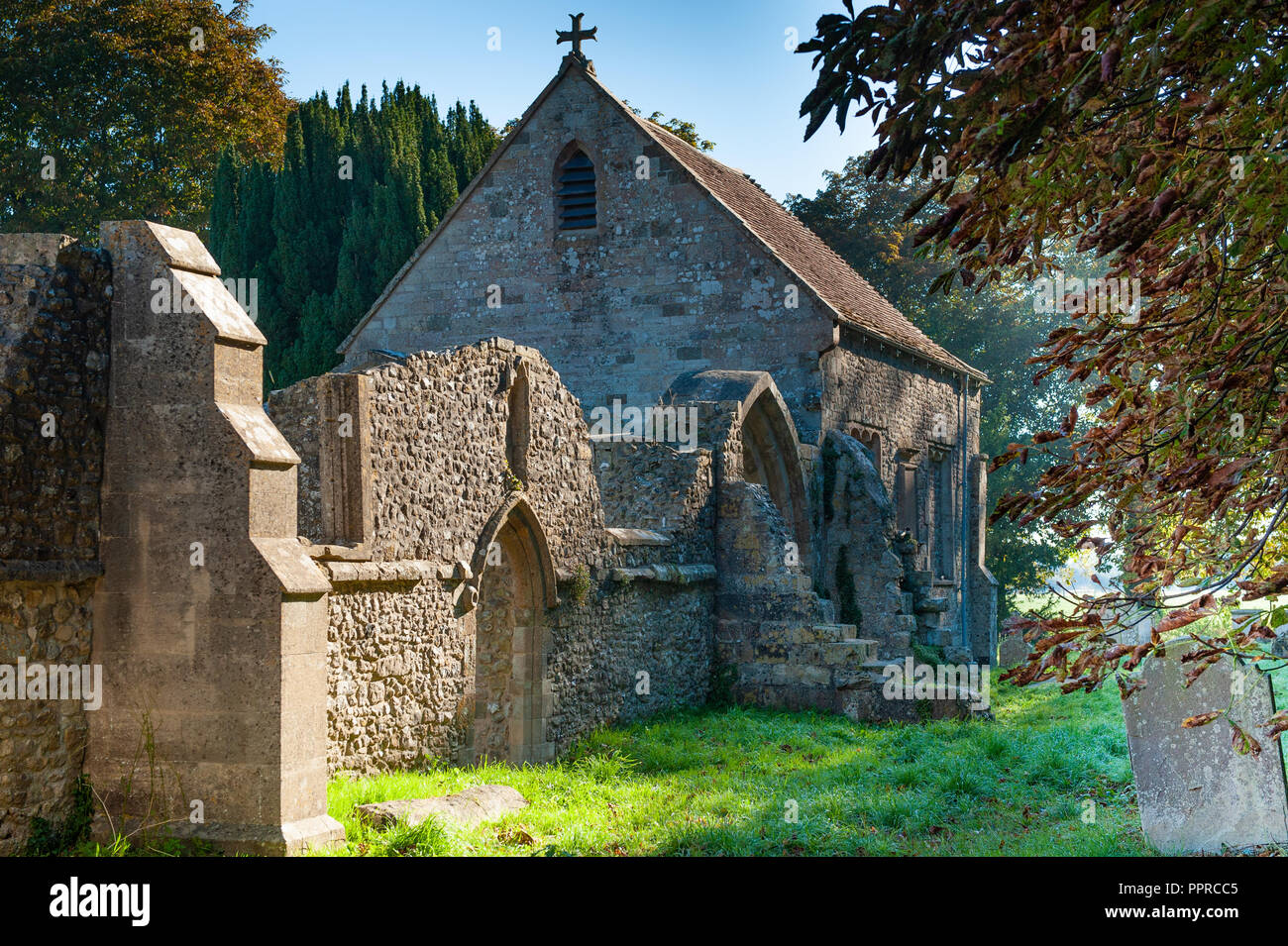Old St Leonards Church, Sutton Veny, Wiltshire, Uk Stock Photo - Alamy