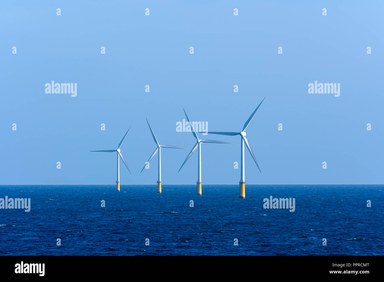Offshore wind farm, IJmuiden, North Sea, Netherlands Stock Photo - Alamy